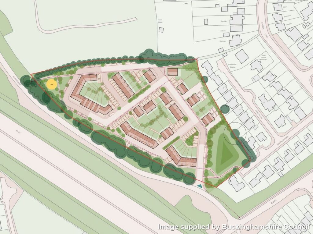 Land at Horns Lane in High Wycombe sold by Buckinghamshire Council for ...