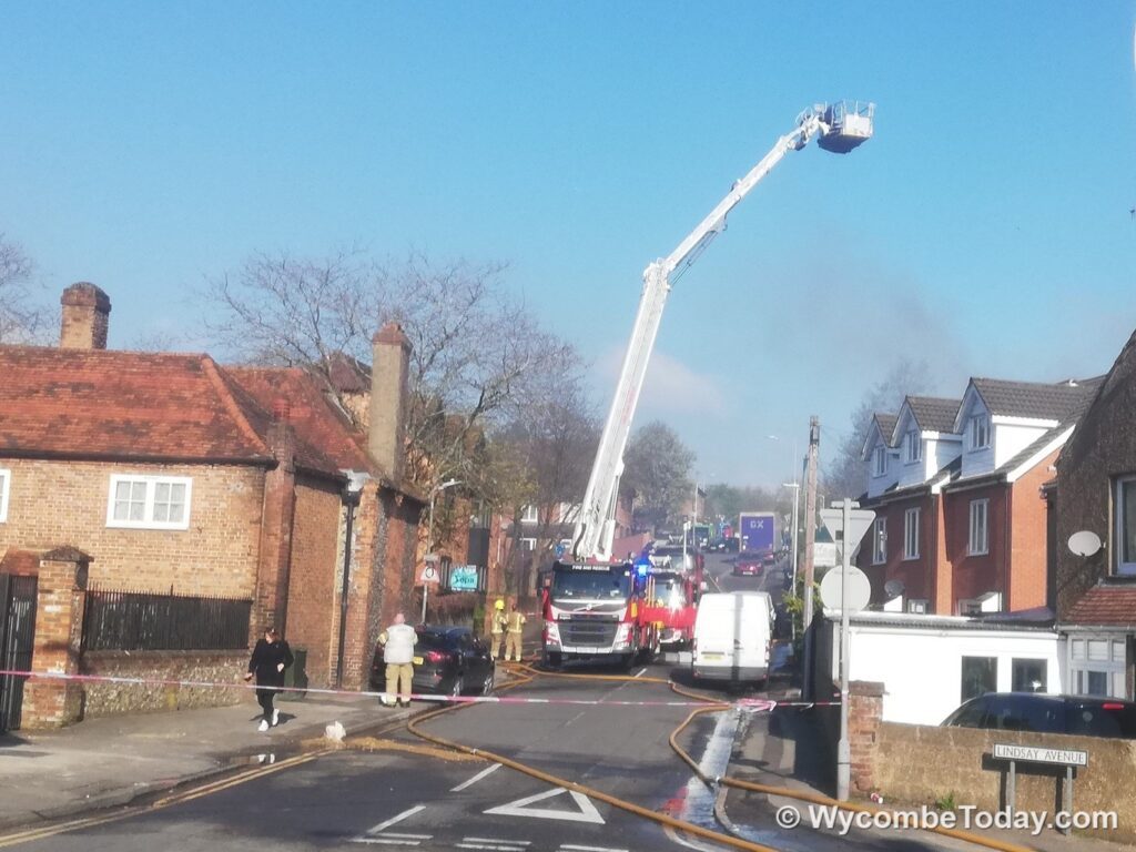 Fire broke out in a factory in Copyground Lane, High Wycombe : Wycombe ...